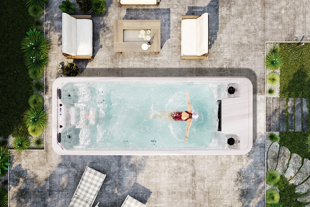 endless fiberglass pool china swim spa above ground outdoor whirlpool ...