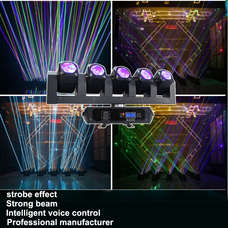 higher quality 5 Eye 40w Stage LED 360 Degree Swing Head Pixel Strobe ...