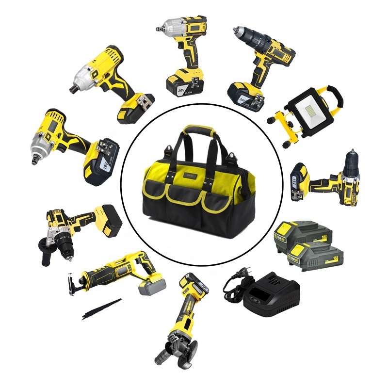 High Quality Household Cordless Tool Combo Kits 20V Lithium battery ...