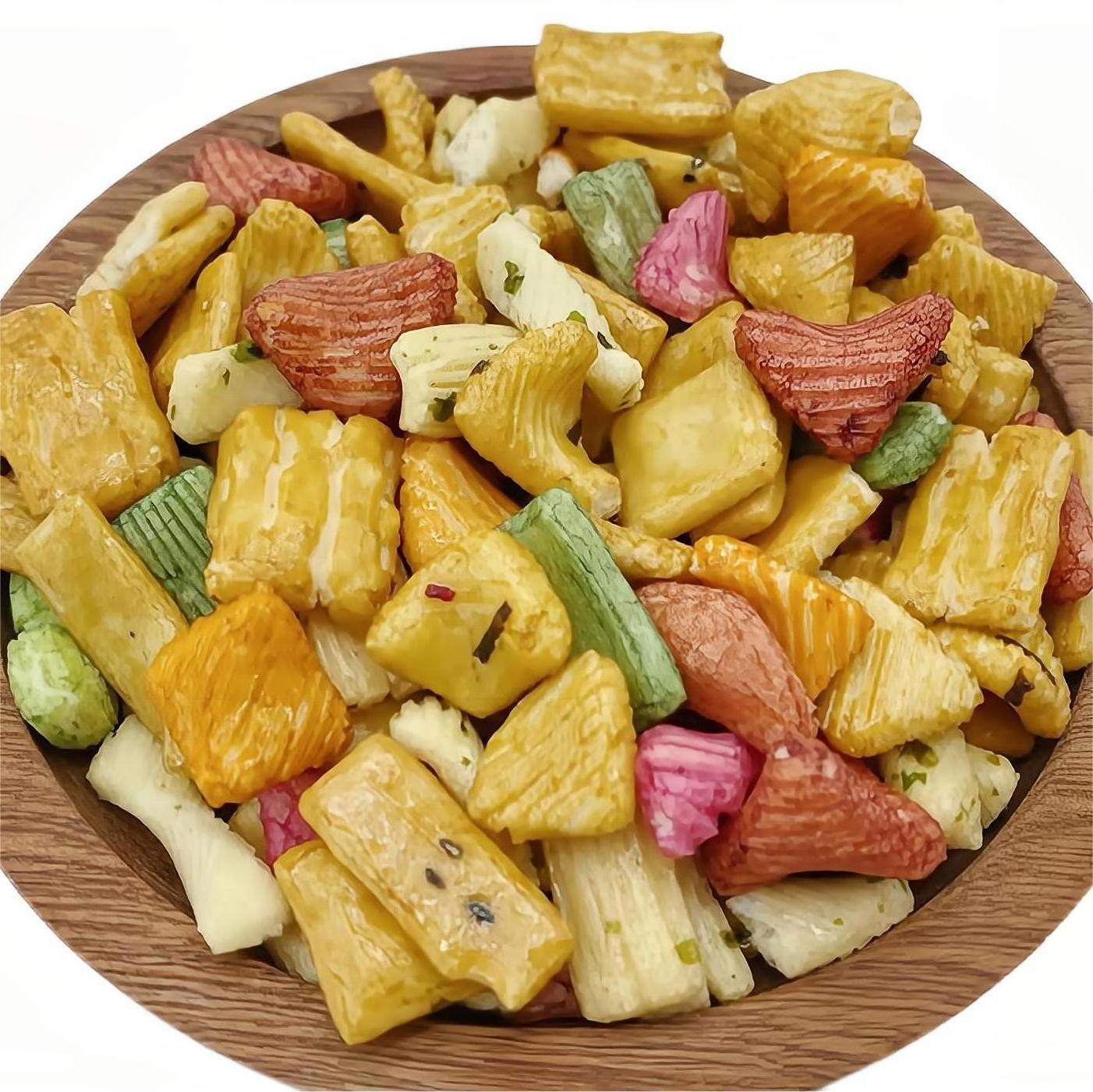 Japanese Assorted Rice Crackers Rice Cracker Snacks Mixed Bag Packaging ...