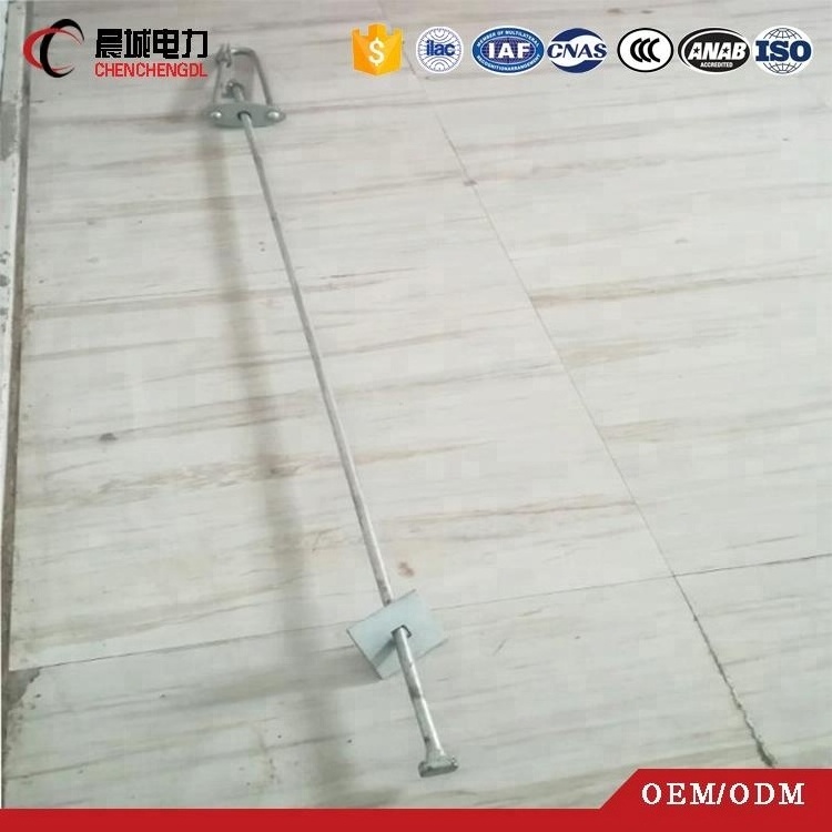 M16 M20 M25 Hot Dip Galvanized Stay Rod complete with stay base plate ...