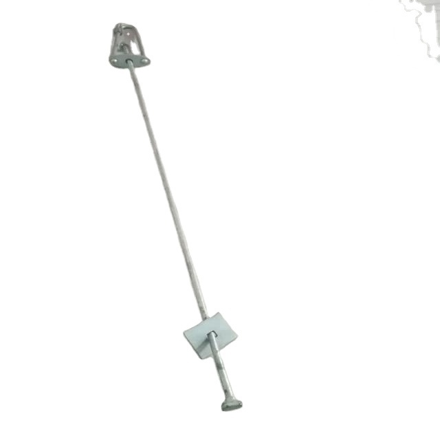 M16 M20 M25 Hot Dip Galvanized Stay Rod complete with stay base plate ...