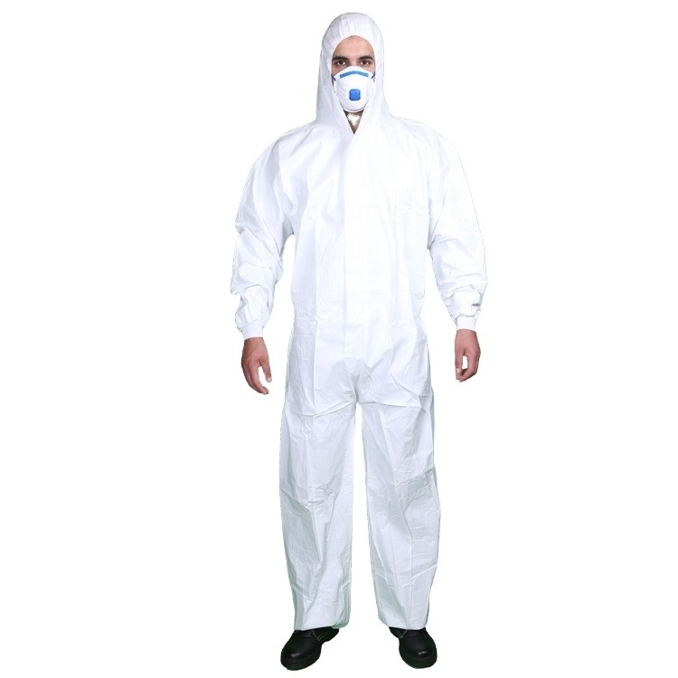 Type 5 6 SF Disposable Microporous coverall in safety clothing ...
