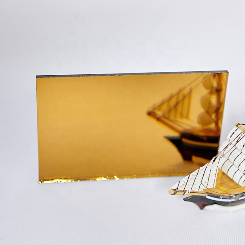 copper bronze color mirror Decorative Glass Float Glass Modern Wall ...