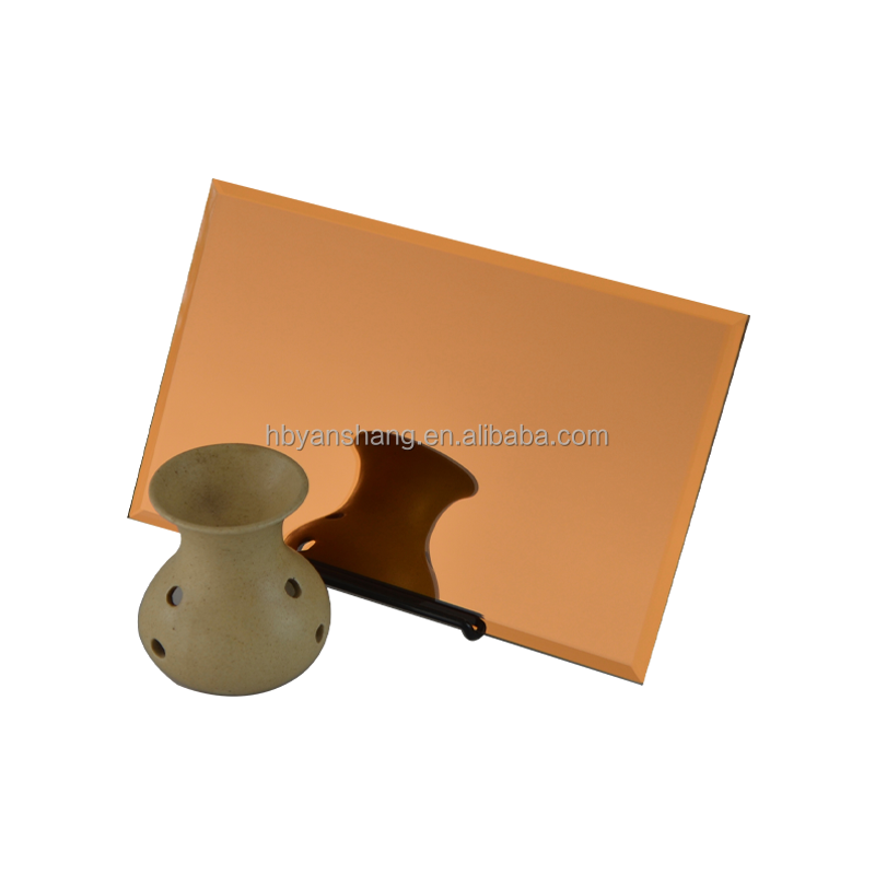 copper bronze color mirror Decorative Glass Float Glass Modern Wall ...