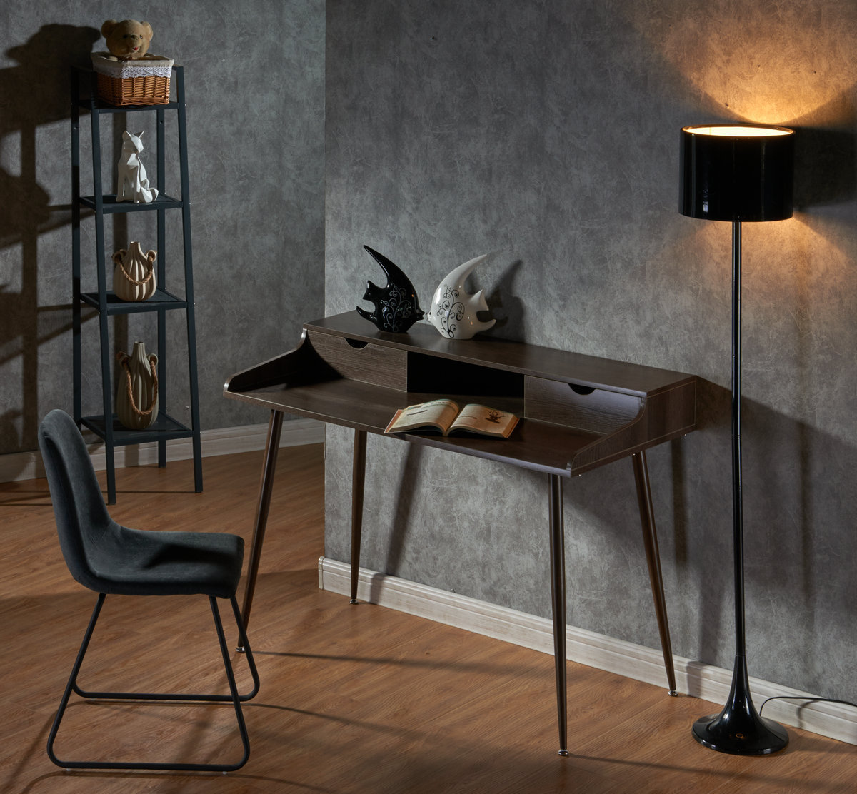 small luxury high tech end furniture modern office desk wooden ...