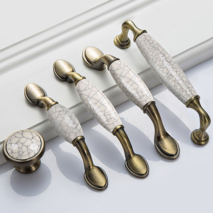 Desk Drawer Ceramic Furniture Cabinet Handles And Knobs With The ...