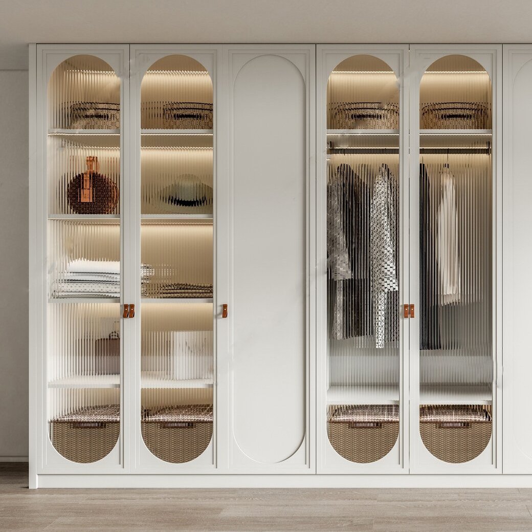 Elegant Wardrobe Couple Bedroom Furniture Dresser And Multipurpose ...