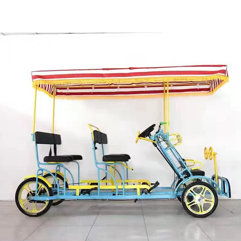 quadricycle 4 person electric surrey bikes 2 seats 6 person four wheel ...
