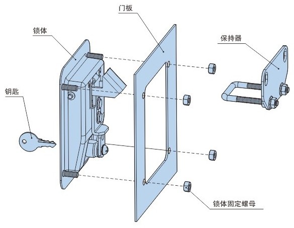 YH9545 Zinc Die-Casting Housing Tool Box Paddle Latch Lock ...