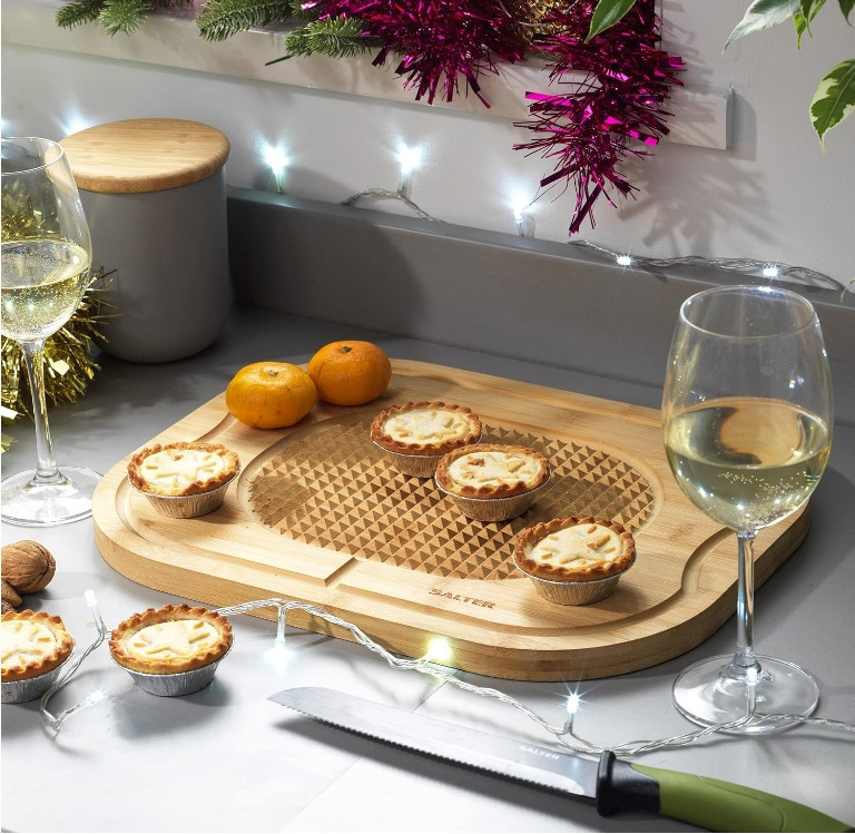 Bamboo Wooden Carving Chopping Built in Meat Rest Ideal for Protecting ...