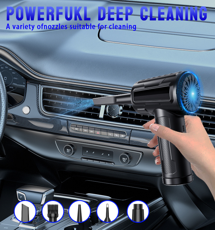 Duster Spray Compressed Electric Air Blower 6000mAh Rechargeable PC ...