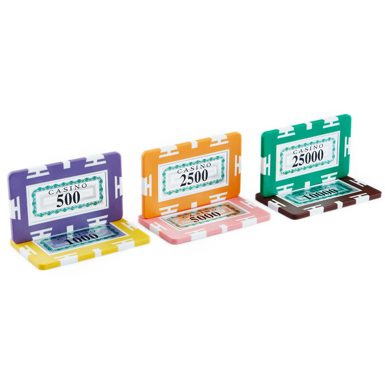 Rectangular poker chip set blank square abs custom high quality poker ...
