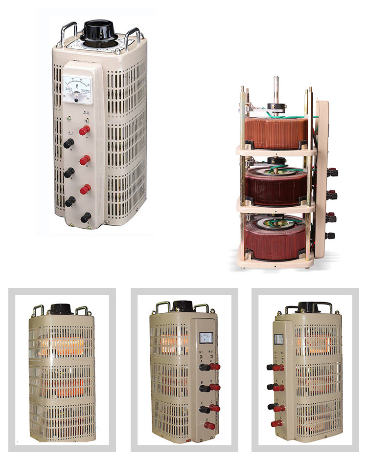 380V Variac TSGC2-6KVA Voltage Regulators Variac Transformer Three ...
