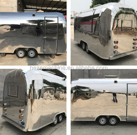 Gas/electric Mobile Fast Food Vending Ice Cream Fried Trailer/cart ...