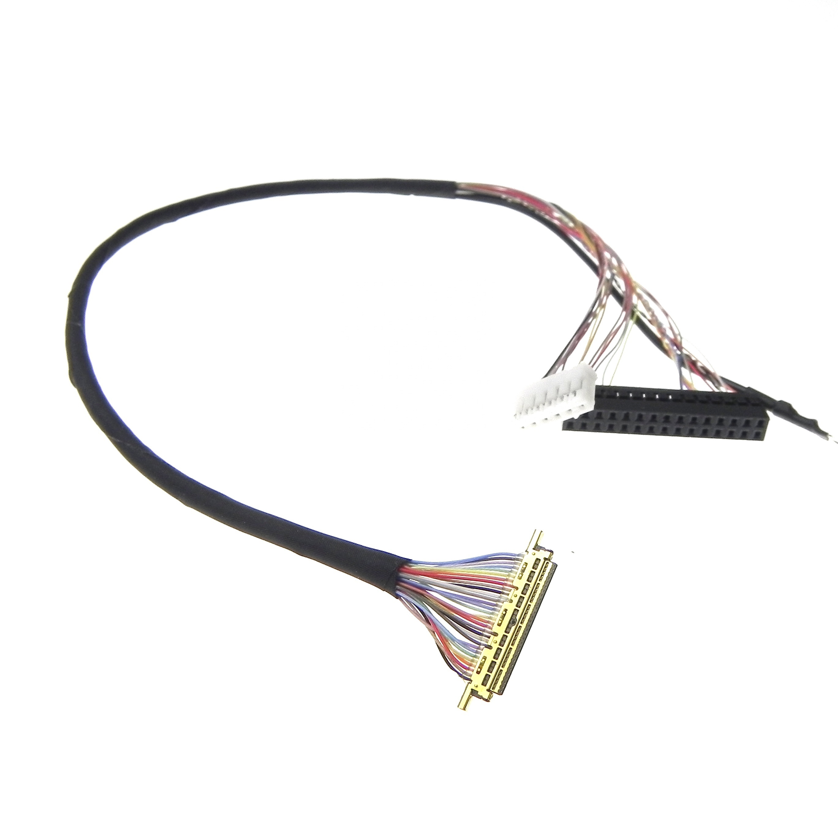 Custom OEM LCD Screen Cable IPEX Display Cable P-TWO FFC Turn LVDS ...