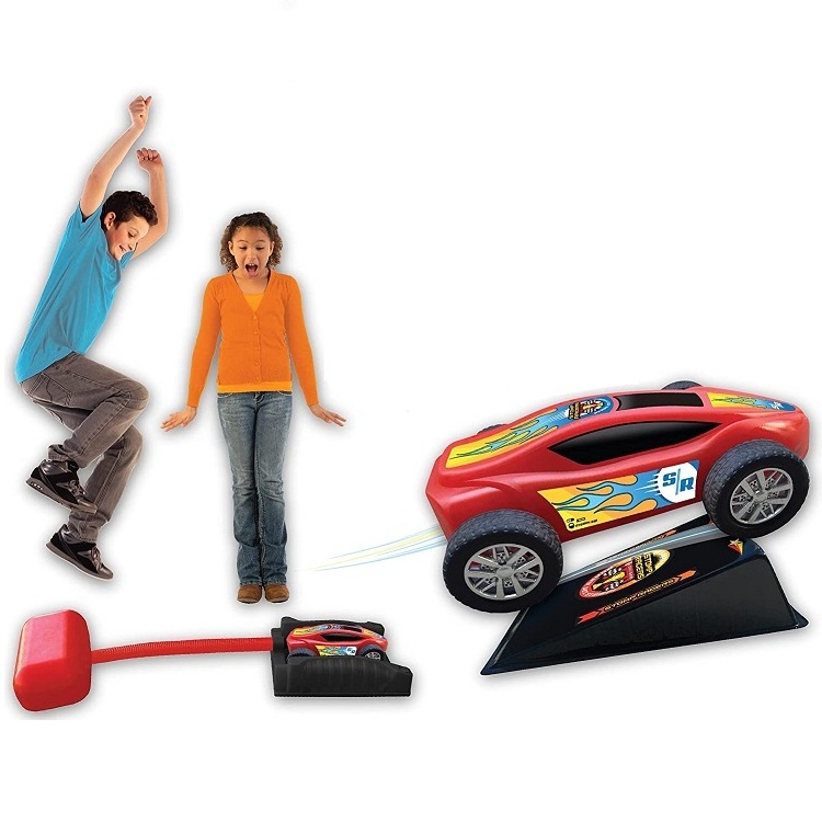 Hot Launchers Blaster and Ramp Single Racer Fun Shoots Up Outdoor Toy ...