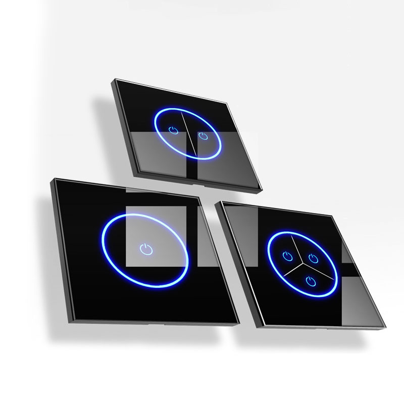 Customized Smart Touch Switch Glass Panel 86 Switch Panel Tempered ...