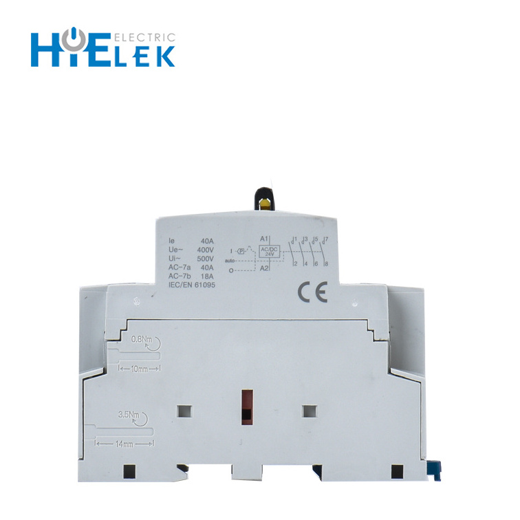 12V DC Contactor 48V, HiELEK 4 Pole manual Modular Contactor,AC ...