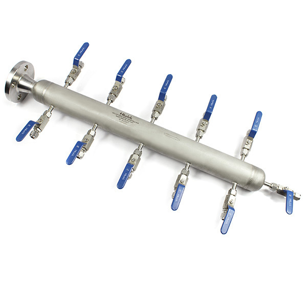 Low pressure 300 psi 4/6/8/10 outlet ports stainless steel 3/4'' 1 ...