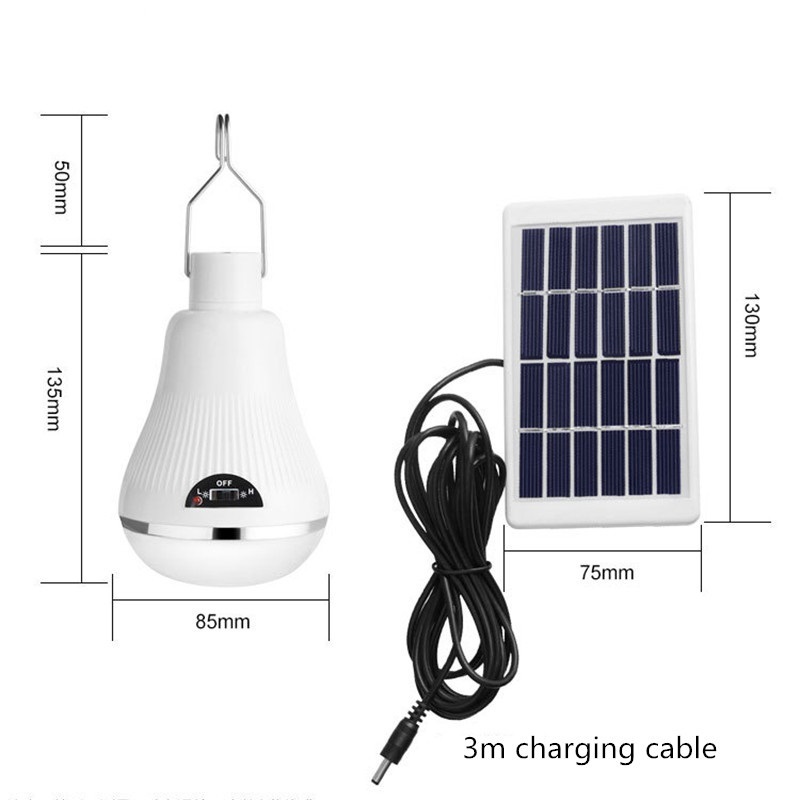 Solar Led Light Bulb Outdoor 5V 20Leds Portable Sunlight Emergency ...