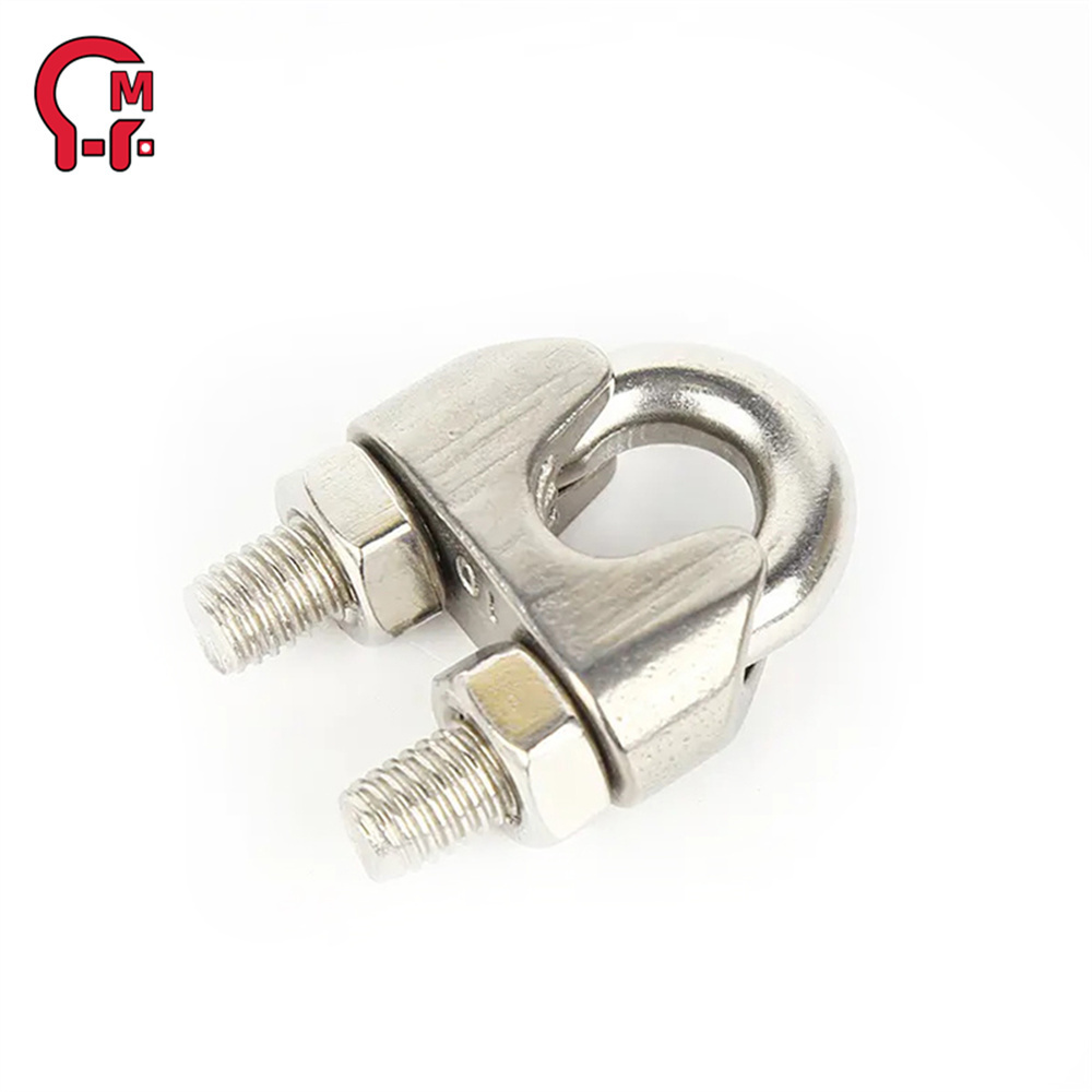 HLM aisi 304 stainless steel wire rope clip us type drop forged wire ...