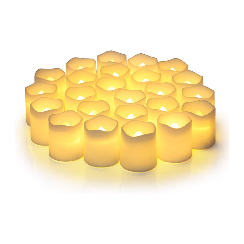 Flameless Flickering Battery Operated 3D LED Votive Candles ...