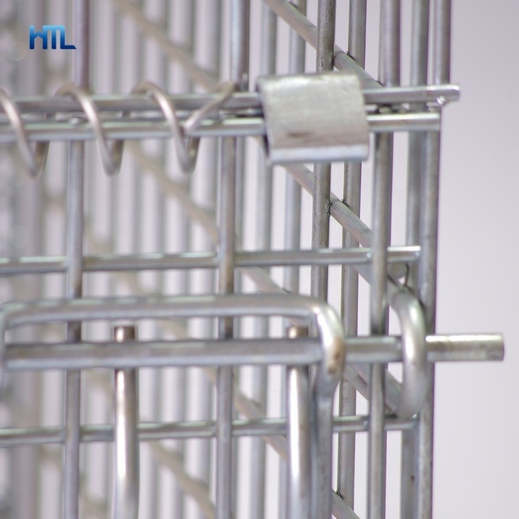 High capacity stackable wire cargo storage metal collapsible firewood ...