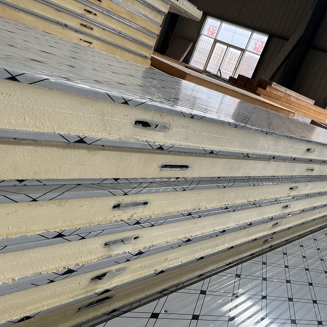 Refrigerated Container Pu Steel Sandwich Roof Insulation Wall Panels ...