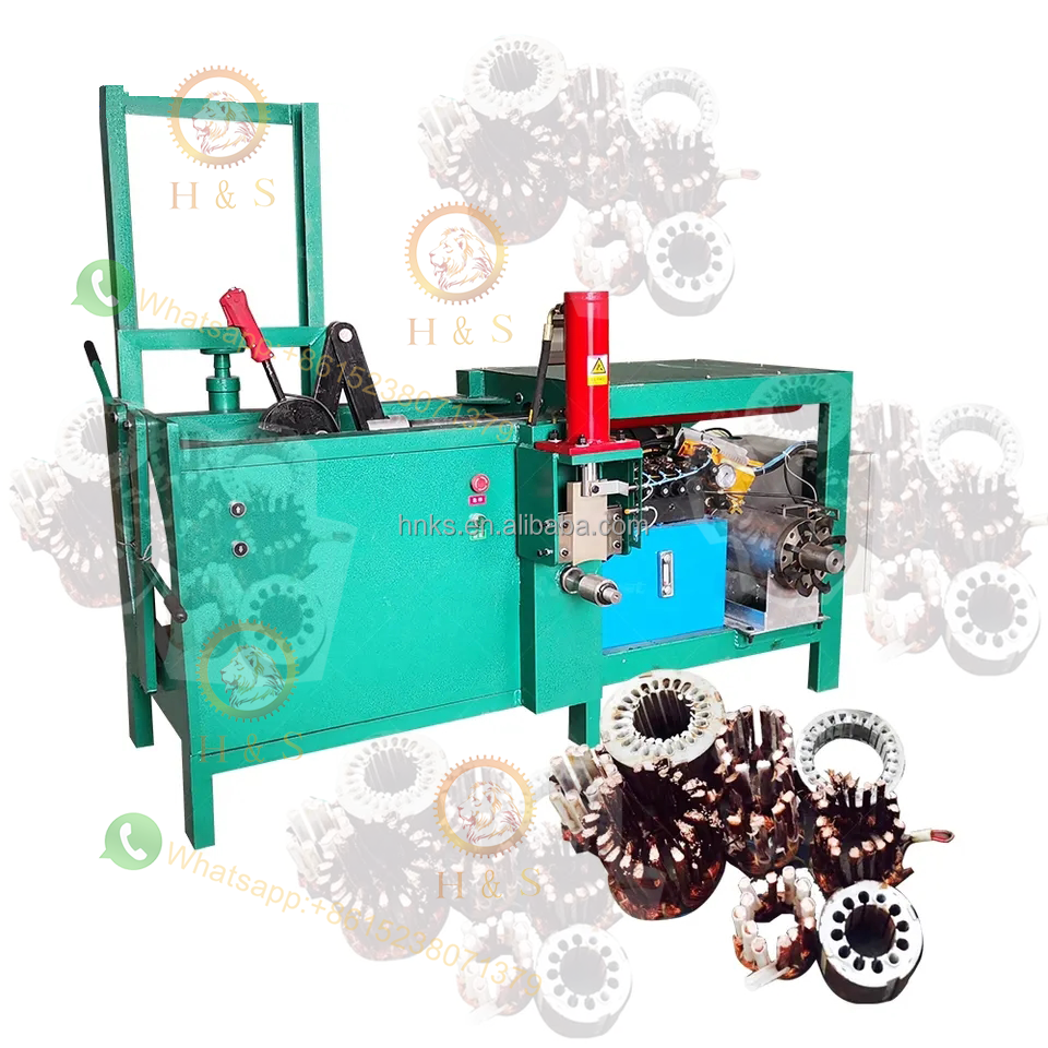 Electric waste motor stator dismantling cutting recycling machine scrap ...