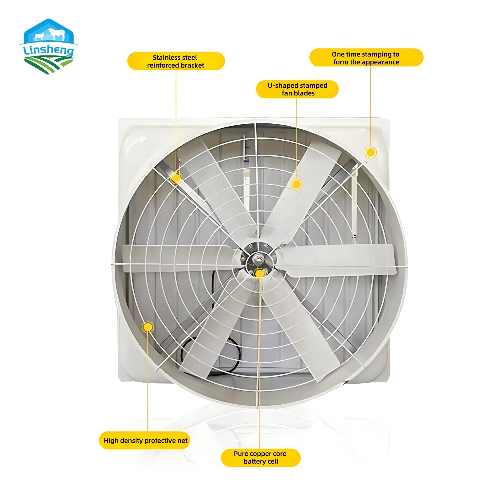 Greenhouse Ventilation fan dairy cow farm Husbandry Cattle Farm Hanging ...