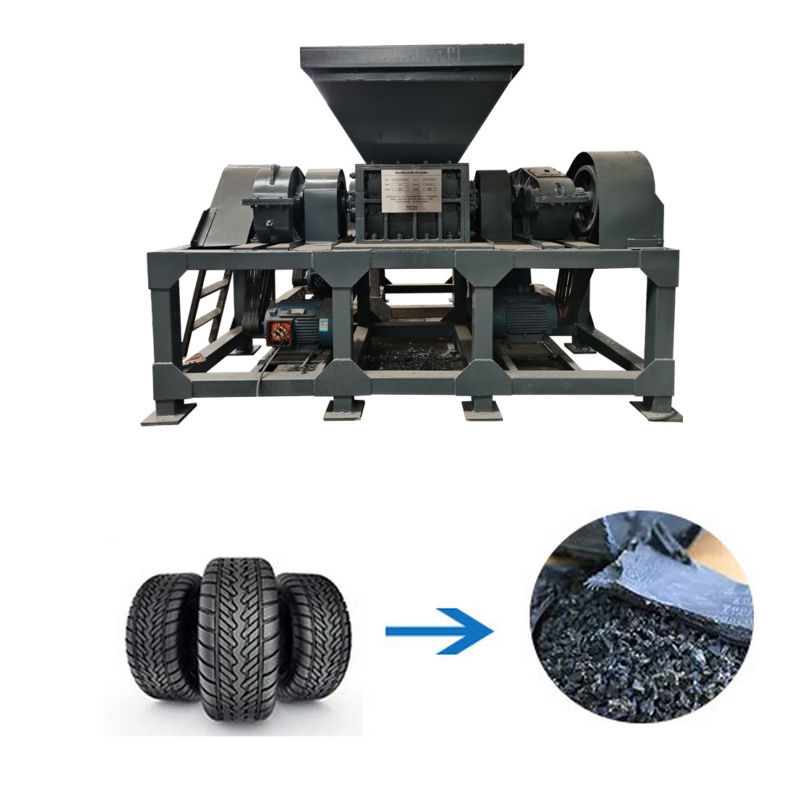 waste garbage shredder cutter machine wood shredder machine tyre ...
