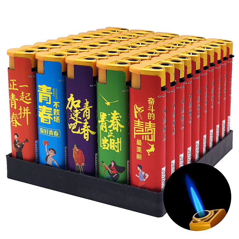 cheap custom transparent electronic windproof lighters of smoking ...
