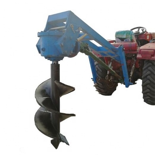Tractor post hole digger / tree planting digging machine ...