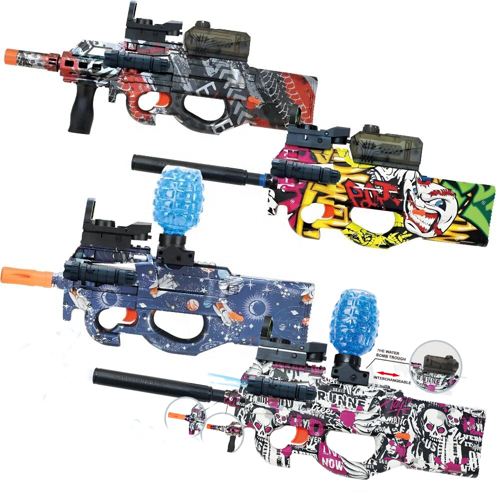2024 Automatic Toy Gun Gel Electric Splatter Ball P90 Splatter Ball Gun ...
