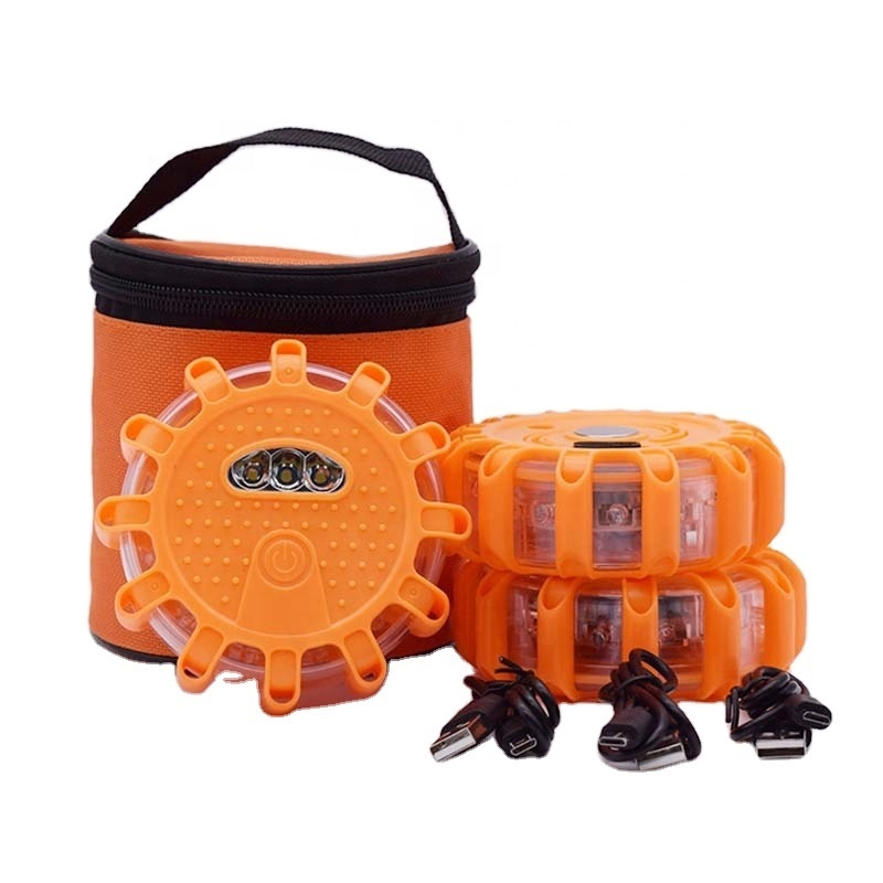 Portable 3pcs/Pack Road Emergency Vehicle Flare Safety Plastic Led Road ...