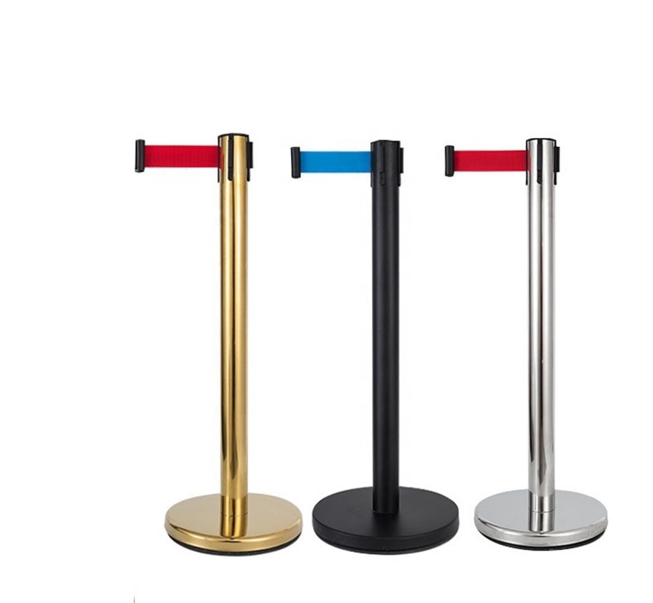 Stainless Steel Railing Stand Temporary Queue Guidance Stanchion Post ...