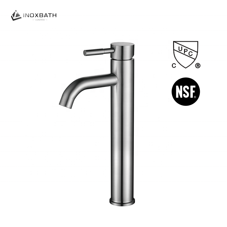 Single handle taps one hole waterfall mixer 304 stainless steel sink ...