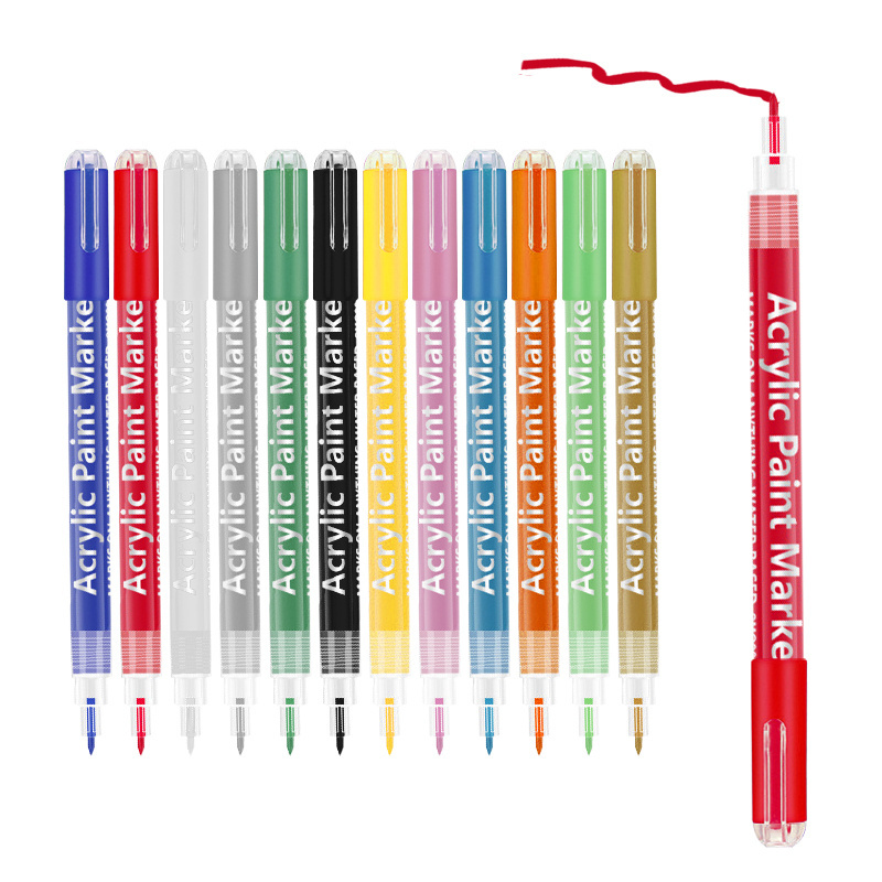 Customized Permanent 12/15/18/24/28 Colors Acrylic Paint Pens Colored ...