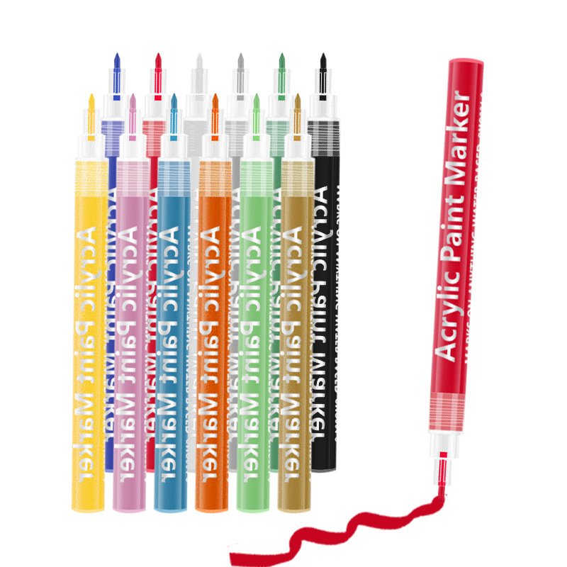 Customized Permanent 12/15/18/24/28 Colors Acrylic Paint Pens Colored ...