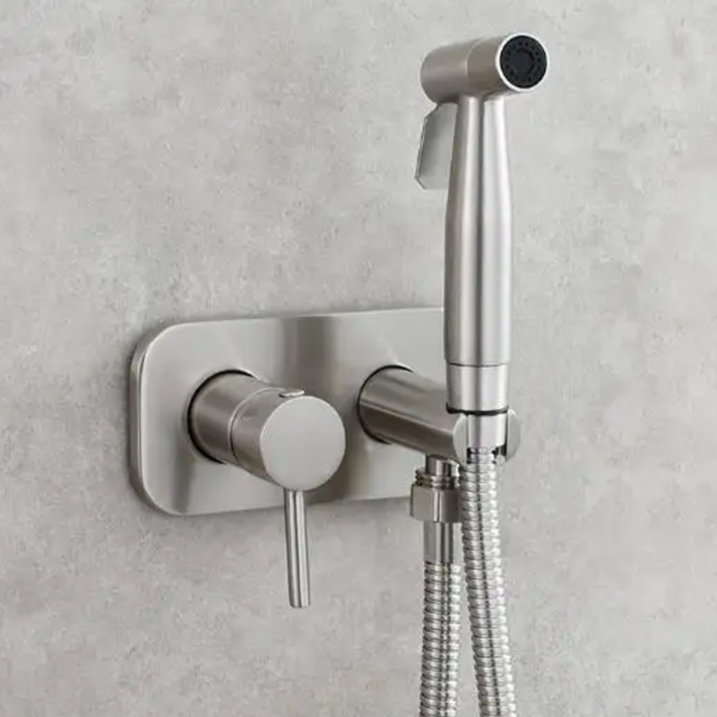 Bathroom Brushed gold Brass shattaf bidet spray Muslim Shower handheld ...