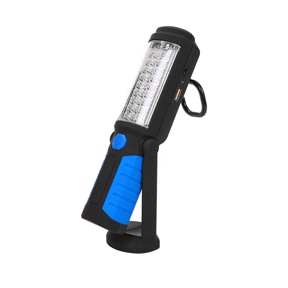 USB Rechargeable Magnetic Hook Stand Lamp 36+5 LED Flexible Hand Torch ...
