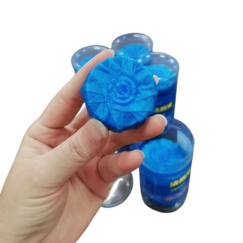 Automatic Toilet Bowl Cleaner Tablets Blue Solid Toilet Bleach Cleaner ...