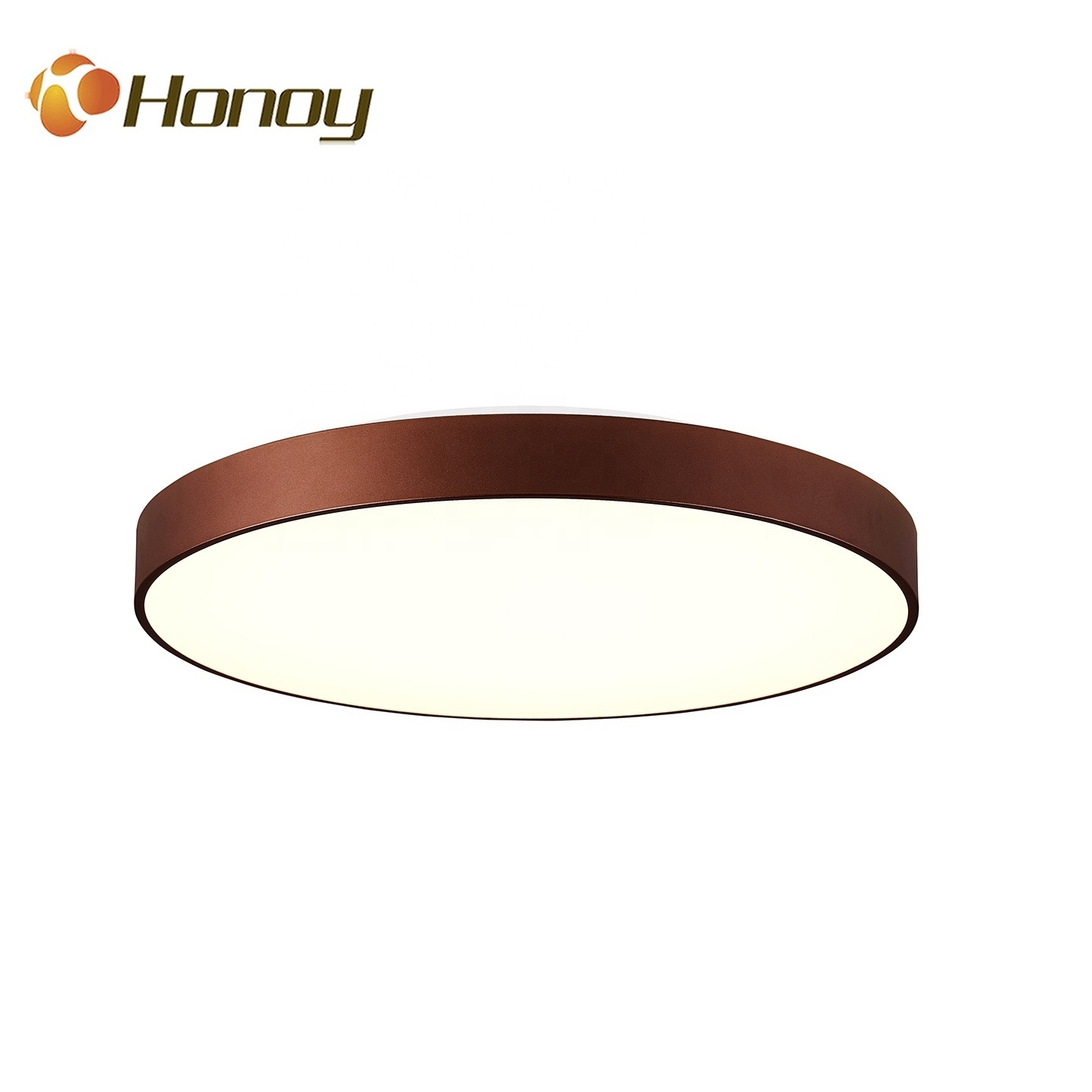 Modern Wifi Tuya Smart LED Ceiling Lamp Wood Grain Living Room Ceiling ...
