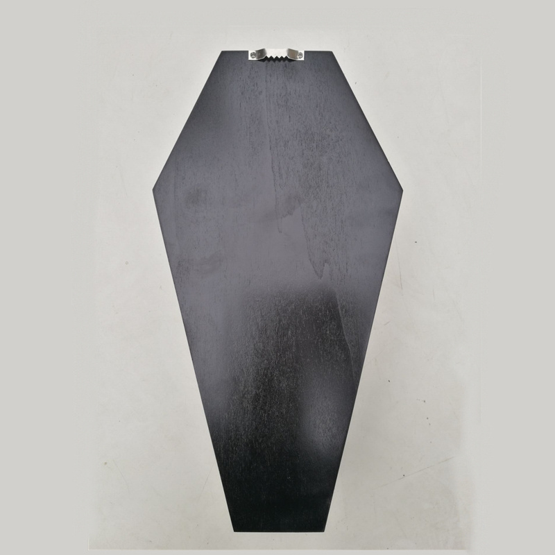 Gothic Home Decor Black Wooden Floating Shelf Wooden Coffin Shelves ...