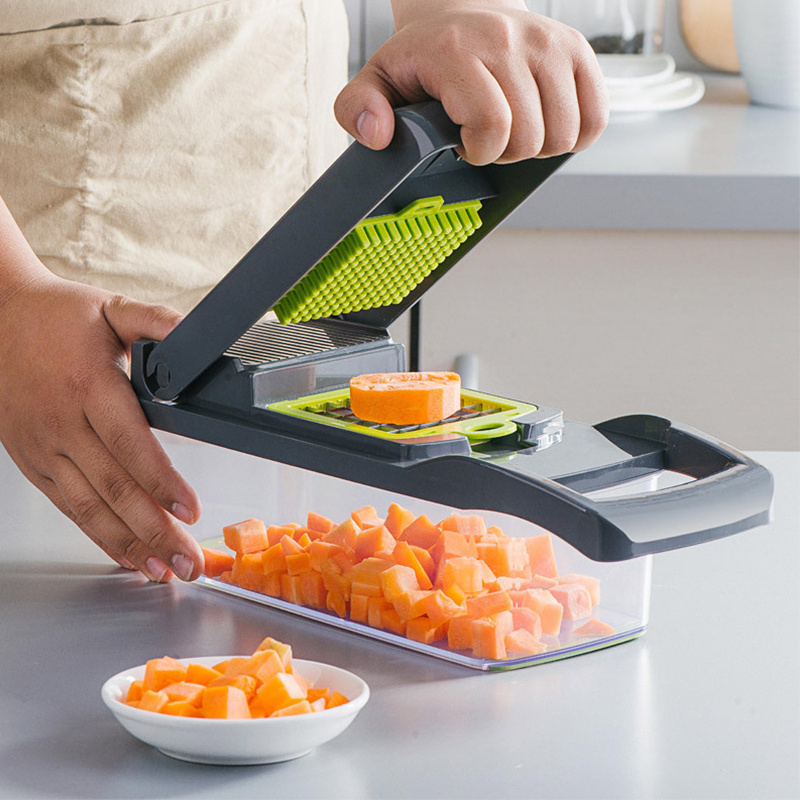 multifunctional slicer mandoline ginger melon garlic grater steel ...