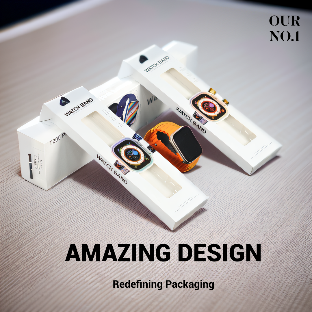 Full Color Custom Watch Band Packaging Box Paper Packaging For Apple ...