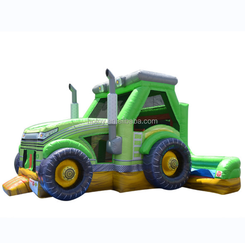 Outdoor Playground Inflatable Monster Tractor Bounce House Jumping ...
