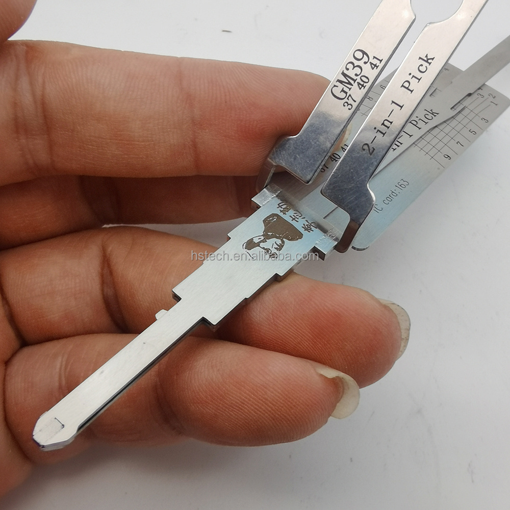 GM39 2 in 1 Car Door Lock Pick Decoder Unlock Tool Lock Picks Tools ...