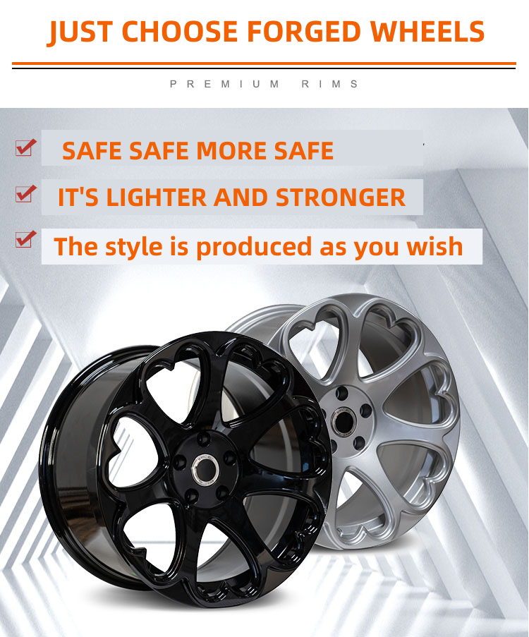 Custom 17 18 inch forged chrome rims 2-piece wheels beadlock deep dish ...